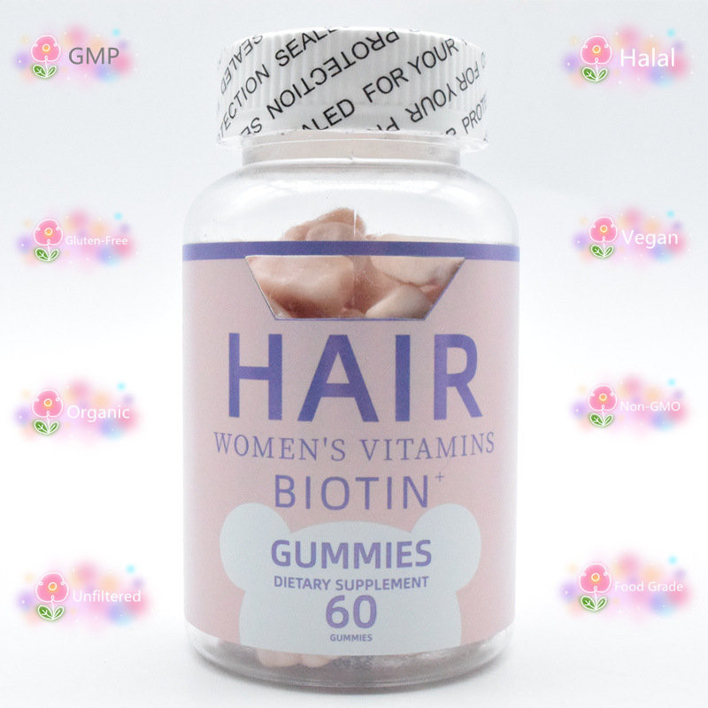 Multivitamin Hair Biotin Vitamin Supplements Gummy Metabolism Titanium